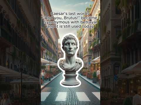 What does 'Et tu, Brute' mean? #historyfacts #history #caesarsalad  #ceasar #rome #italy #facts