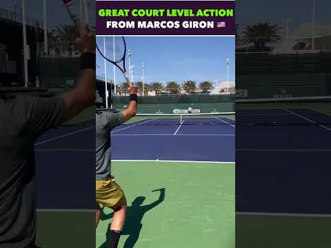 SO CLOSE TO MARCOS GIRON PRACTICE #tennis #shorts