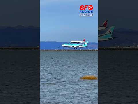 Double landing in SFO 🛬 San Francisco Airport 🇰🇷 Korean Air 🇺🇸 Delta