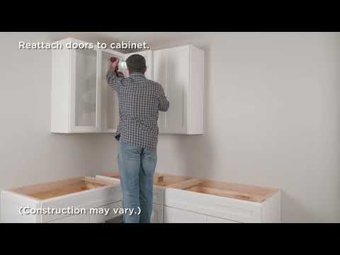 Installing Wall Corner and Base Corner Cabinets