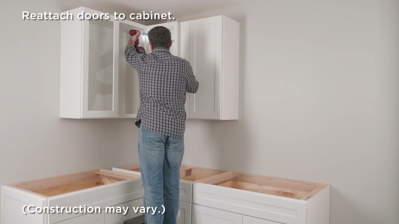 Installing Wall Corner and Base Corner Cabinets