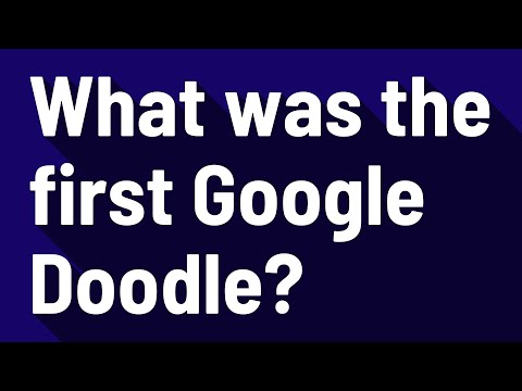 What was the first Google Doodle?