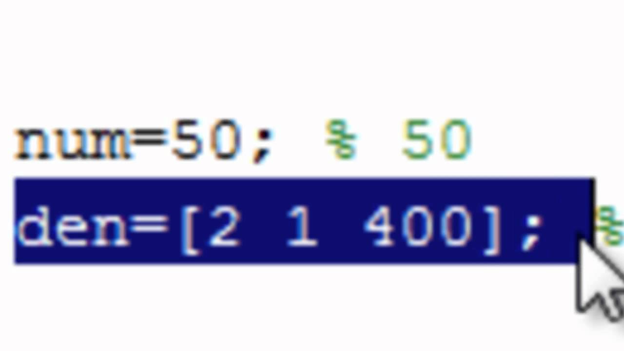 MATLAB Step Response Plot