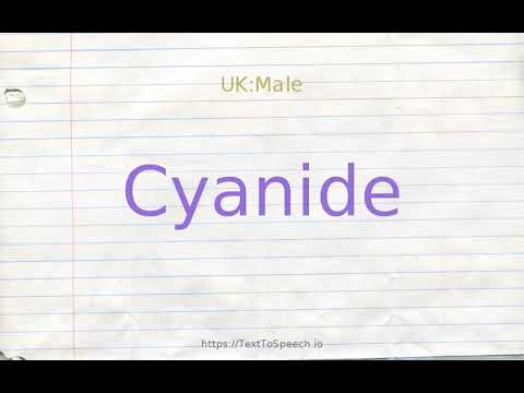 How to pronounce cyanide