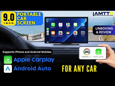 9" Portable Car Screen with TWO Cameras - LAMTTO - FOR ANY CAR ⫸ UNBOXING REVIEW