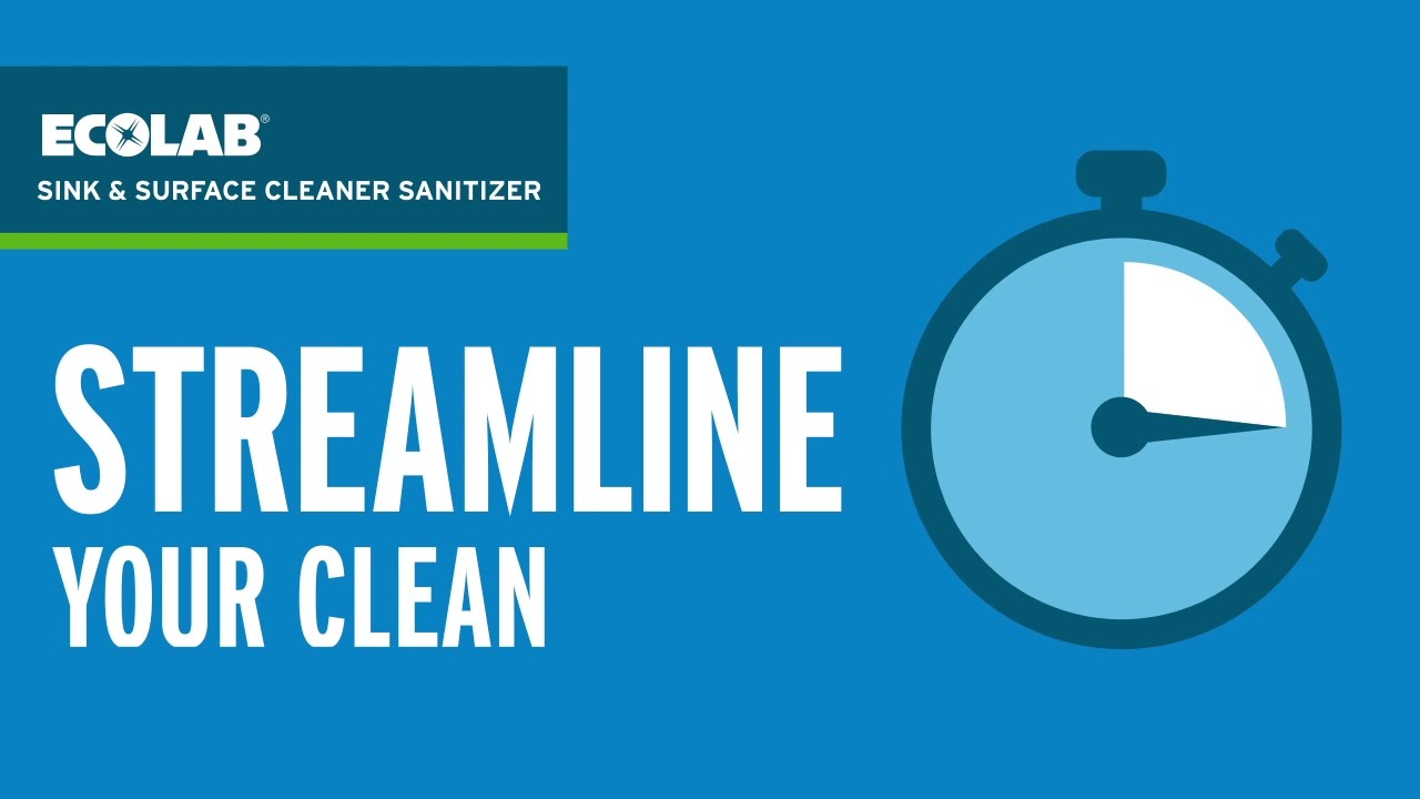 Ecolab Sink & Surface Cleaner Sanitizer Overview