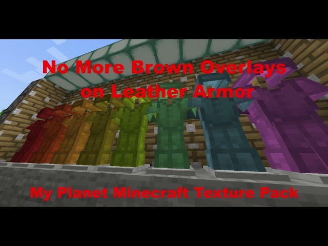 Leather: No More Brown Overlays on Leather Armor Minecraft Texture Pack