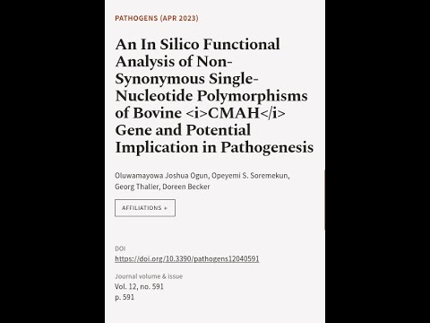 An In Silico Functional Analysis of Non-Synonymous Single-Nucleotide Polymorphisms of... | RTCL.TV