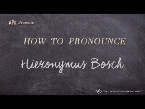 How to Pronounce Hieronymus Bosch (Real Life Examples!)