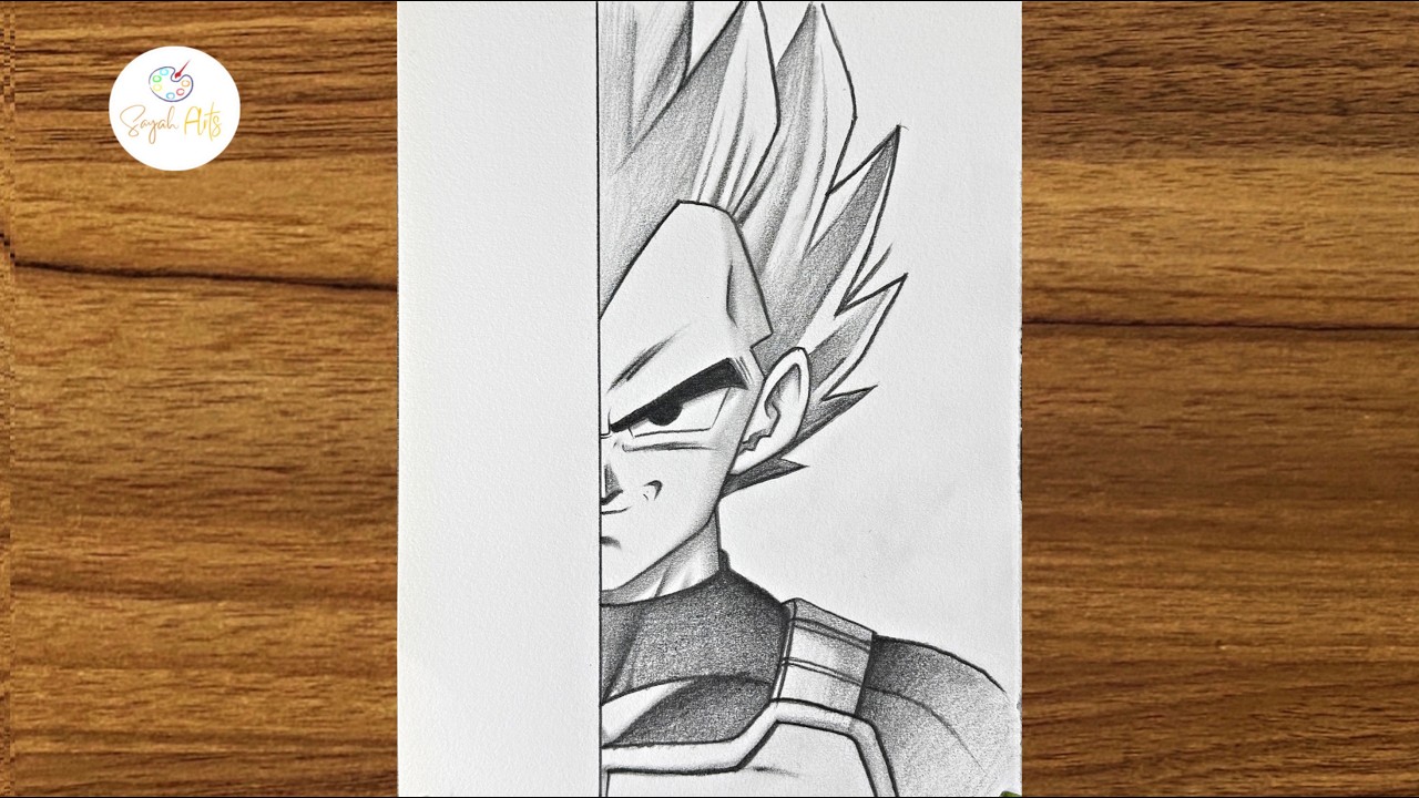 How to Draw Vegeta Ultra Instinct step by step || Easy Anime Drawing || Vegeta Drawing Tutorial