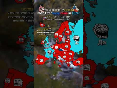 Was your country stronger than Czechoslovakia in 1929? #shorts #maps #mapping #slovakmaps #stronger