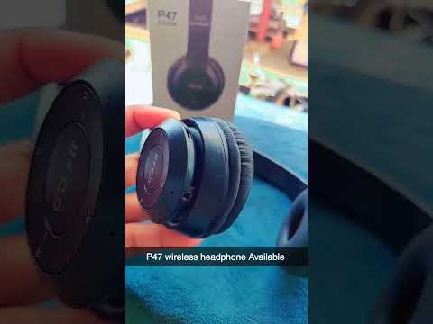 p47 wireless headphone unboxing