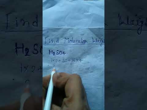 calculation molecular weight