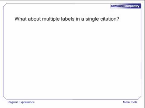 Regular Expressions - Episode 5 - More Tools