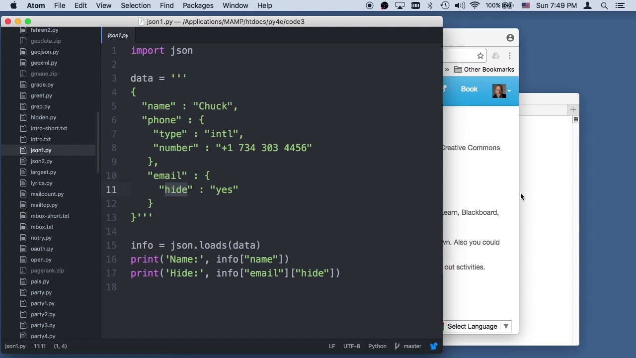 Worked Example: JSON (Chapter 13)