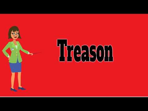 Treason | Pronunciation | Meanings | Synonyms | Examples | Definition