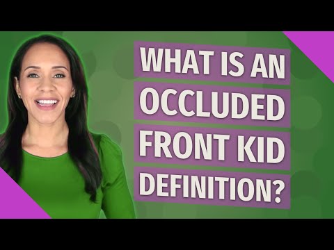 What is an occluded front kid definition?