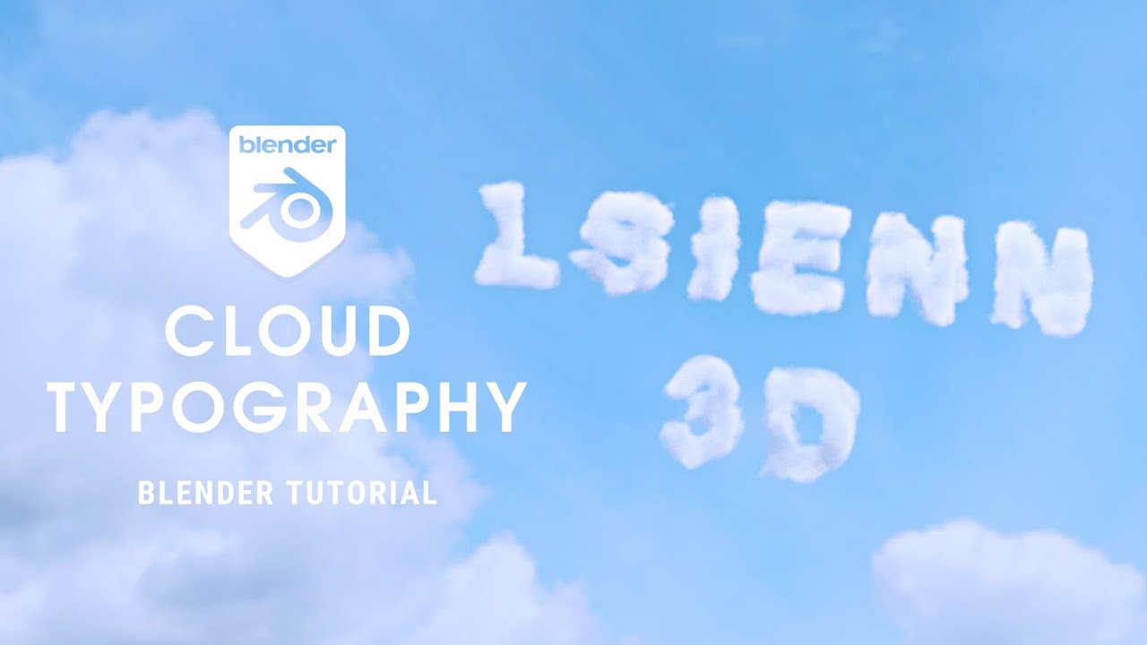 Cloud Typography in Blender | Blender Tutorial