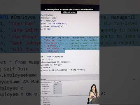 SQL interview question: How to establish hierarchical relationships within Sql table?