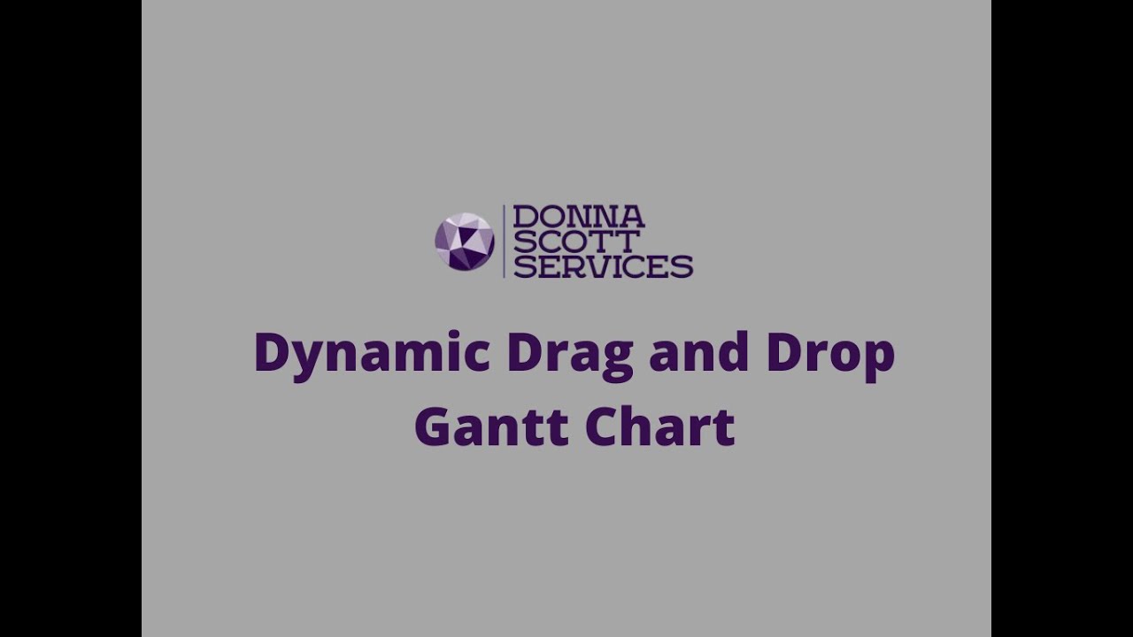 Dynamic Drag and Drop Gantt Chart