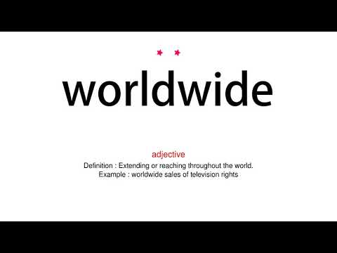 How to pronounce worldwide - Vocab Today