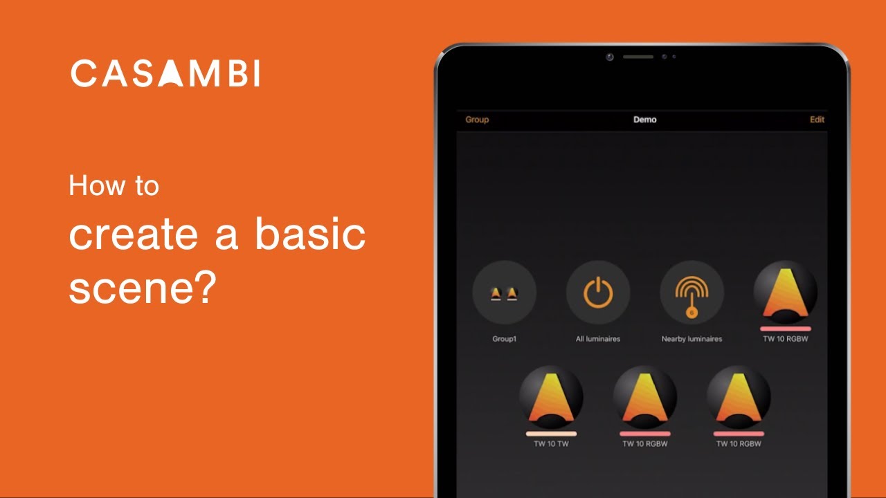 How to create a basic scene