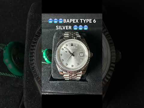 BAPEX TYPE 6 Silver #bape #watch #luxury #hype #fashion #new #review #베이프 #시계 #street #hiphop