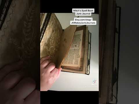 Handmade Witch’s Spell Book now available in my Etsy Shop JKMakesJunkJournals