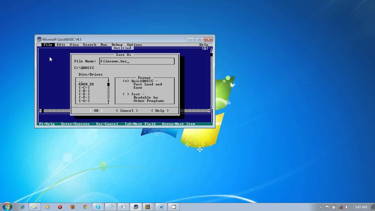 Qbasic tutorial   1   Get starting with Qbasic