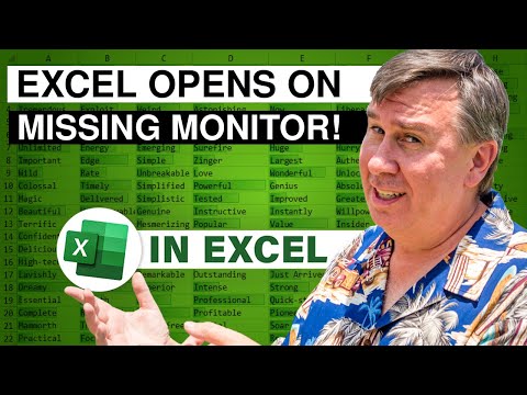 Excel Monitor Mystery: Workbook Opens on Missing Monitor - Episode 2094