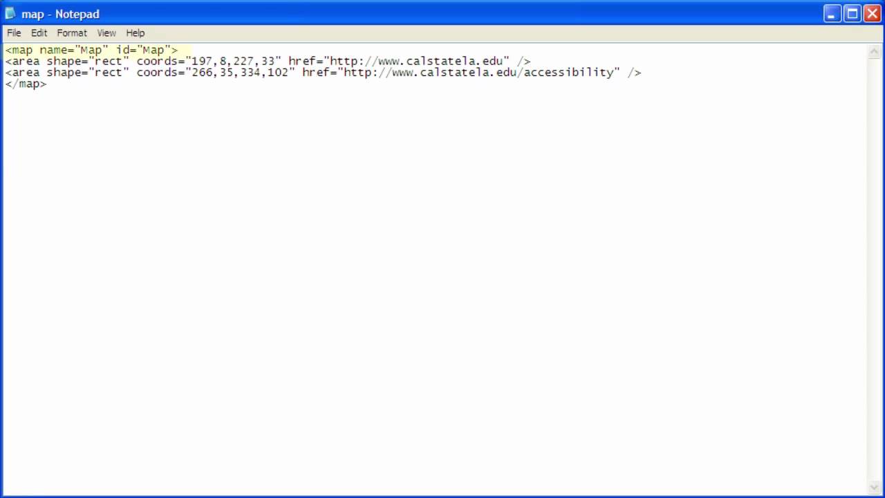Image Maps: Web Accessibility Manual Checks