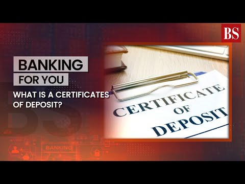 What is a certificates of deposit?