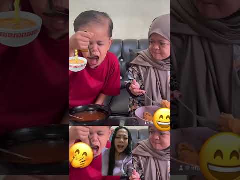 Riko dan ama berebut bakso ?! #makan #funny #foodie #bakso #food