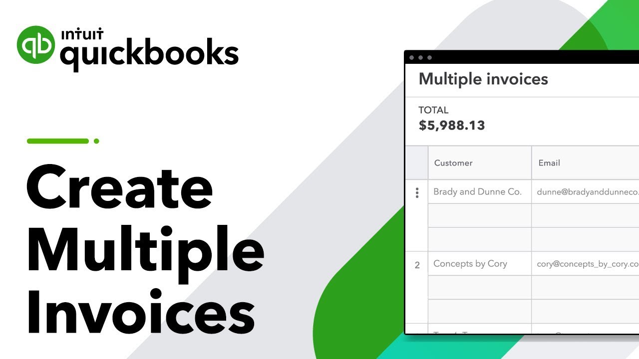 How to Create Multiple Invoices in QBO Advanced | QuickBooks