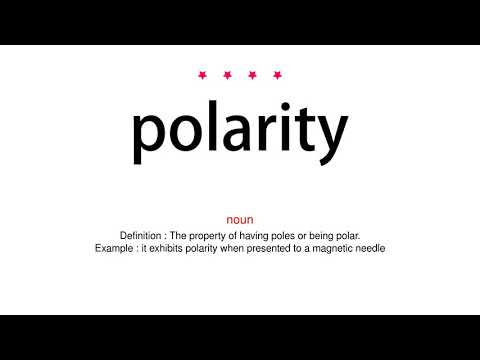 How to pronounce polarity - Vocab Today