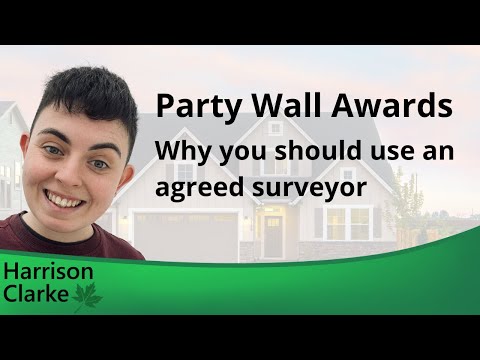 Why you should use an agreed surveyor for a party wall award