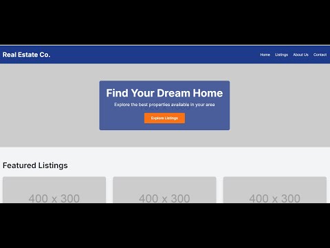 Next.js Tailwind CSS Free Real Estate Template