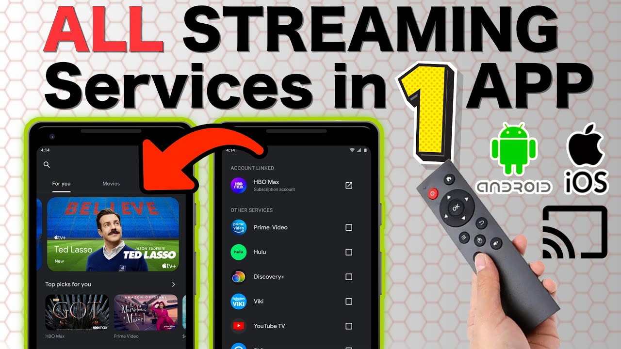 Google's Streaming App Hub with TV Remote Control for IOS & Android 🥳