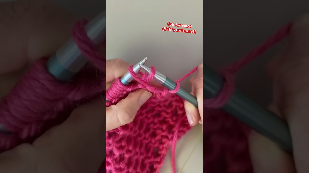 Heart stitch tutorial! #knitting