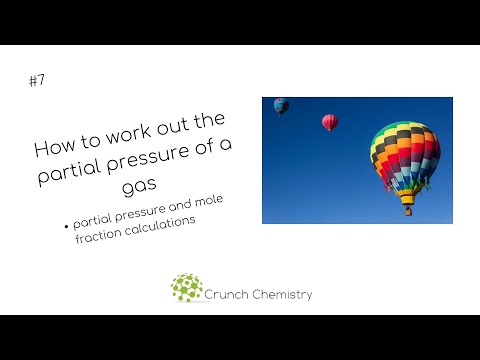 How to work out the partial pressure of a gas