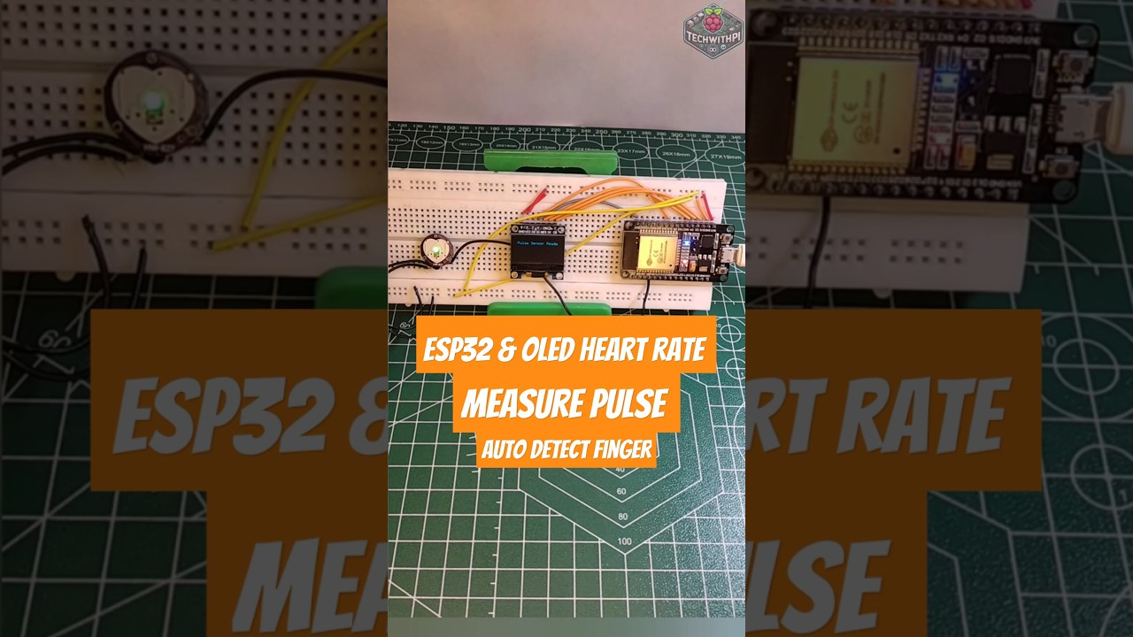ESP32 Pulse Sensor with OLED Display | Real-Time Heart Rate Monitor Project #ESP32 #PulseSensor#Hear