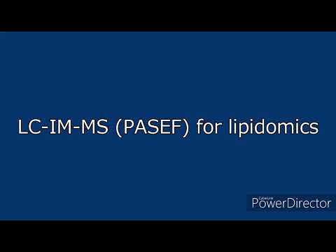 Set Measurement parameters LC IM MS diaPASEF for lipidomics