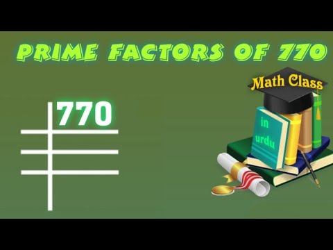 Prime Factors of 770 - Prime Factorization