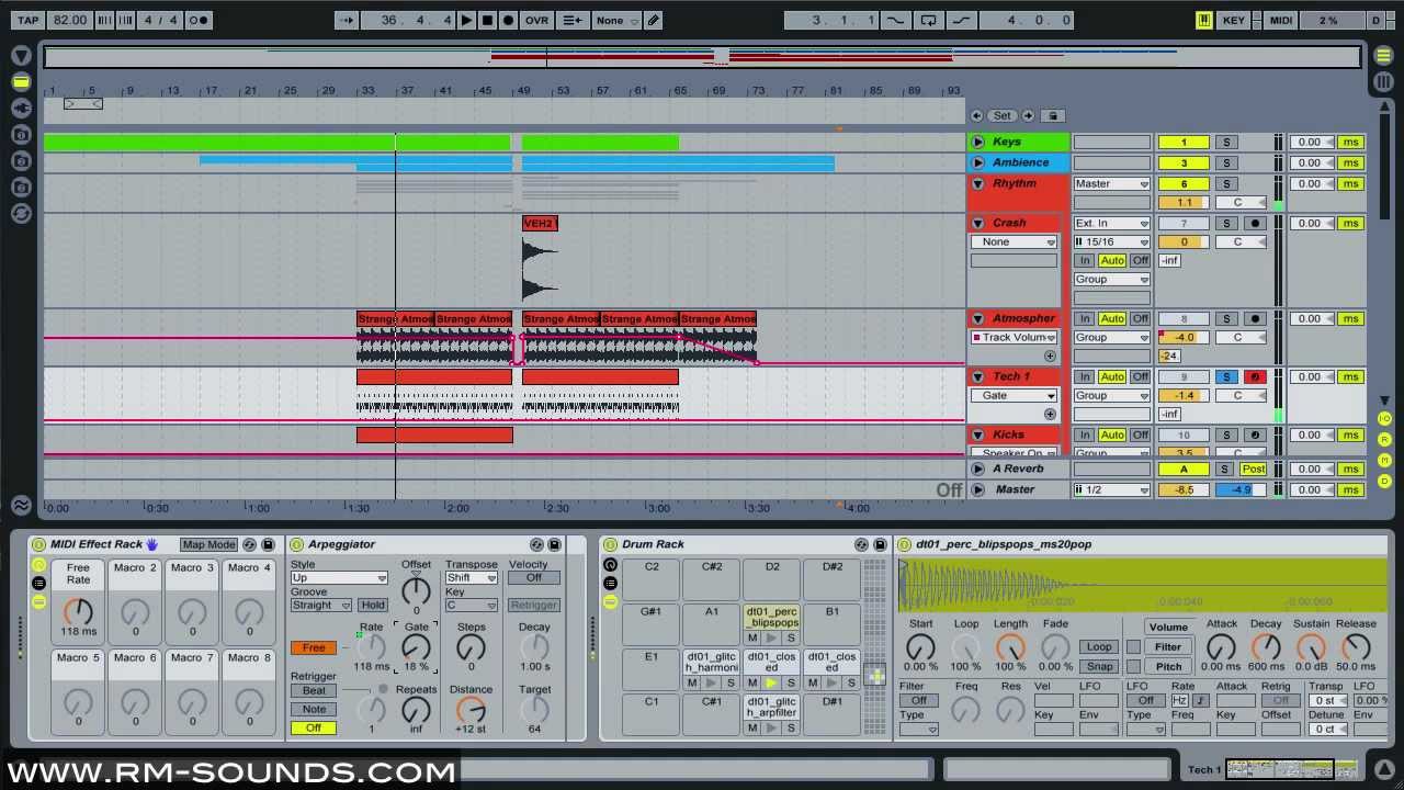 Glitch Using Ableton's Arpeggiator