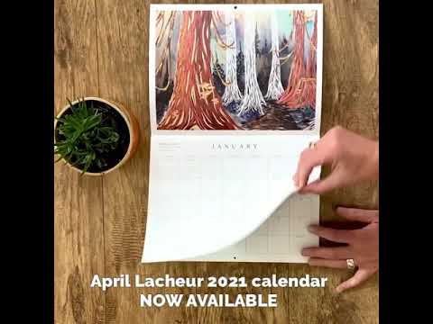 April Lacheur Art 2021 calendar NOW AVAILABLE @ www.AprilLacheurArt.com