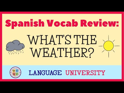 What's the Weather? | Spanish Vocab Review