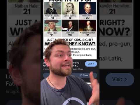 The age of the founding fathers #shorts