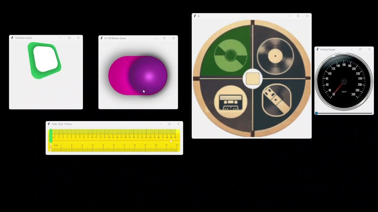 Python Widgets and UI Design using GIMP