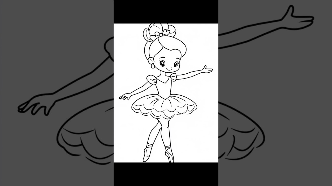 Ballerina Coloring Pages For Kids