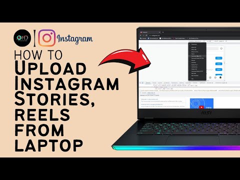 How to Upload Instagram Stories, Reels on Laptop or Mac PC | Post #Instagram Story on Desktop 2023